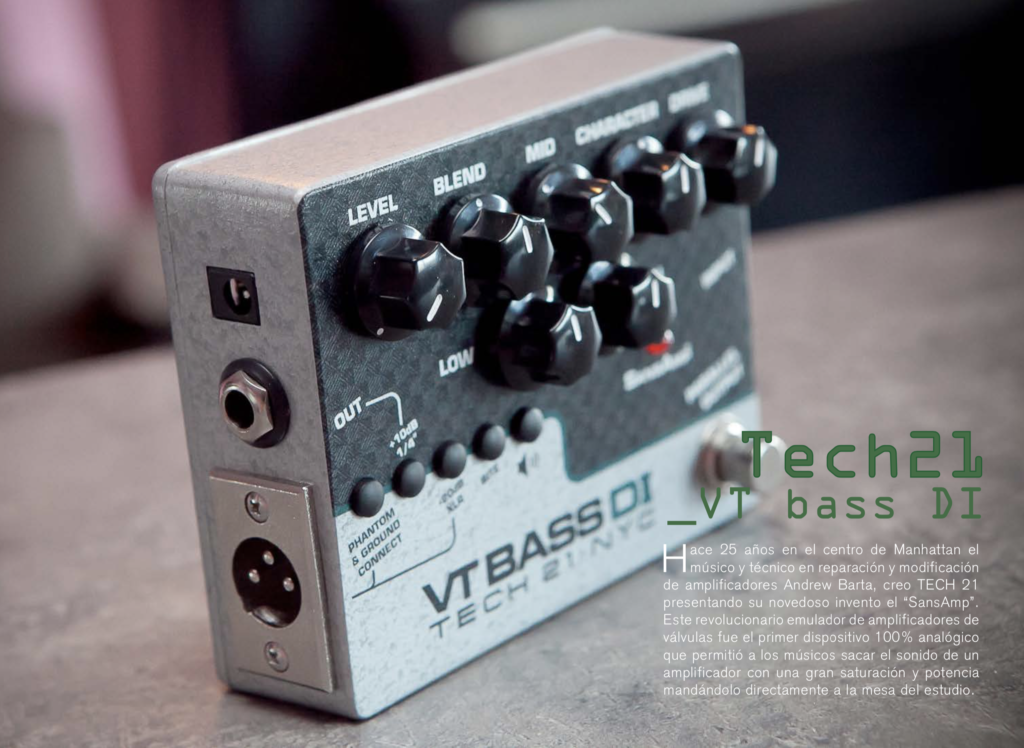 Tech 21 VT Bass DI Pedal - Bajos y Bajistas